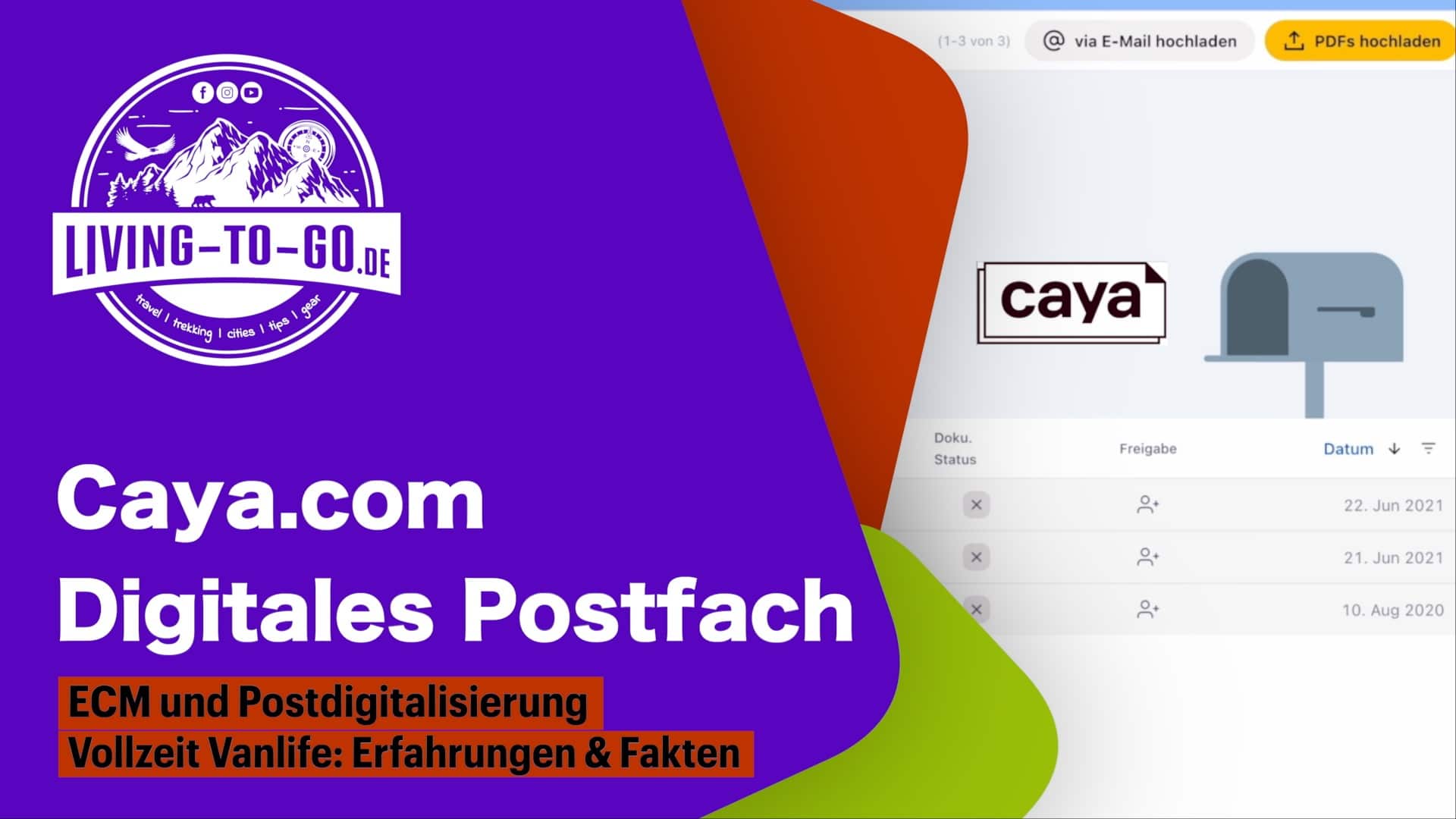 Digitales Postfach Caya - Living-to-go.de