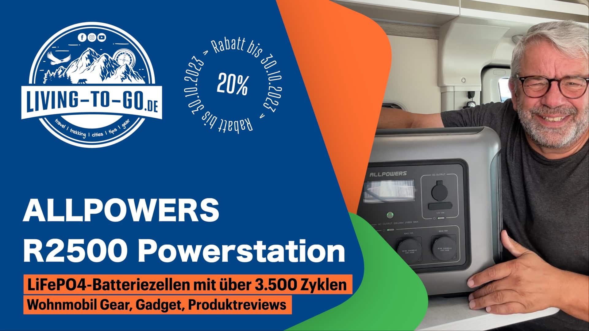 Allpowers R2500 Powerstation mit 20% Rabatt - Living-to-go.de